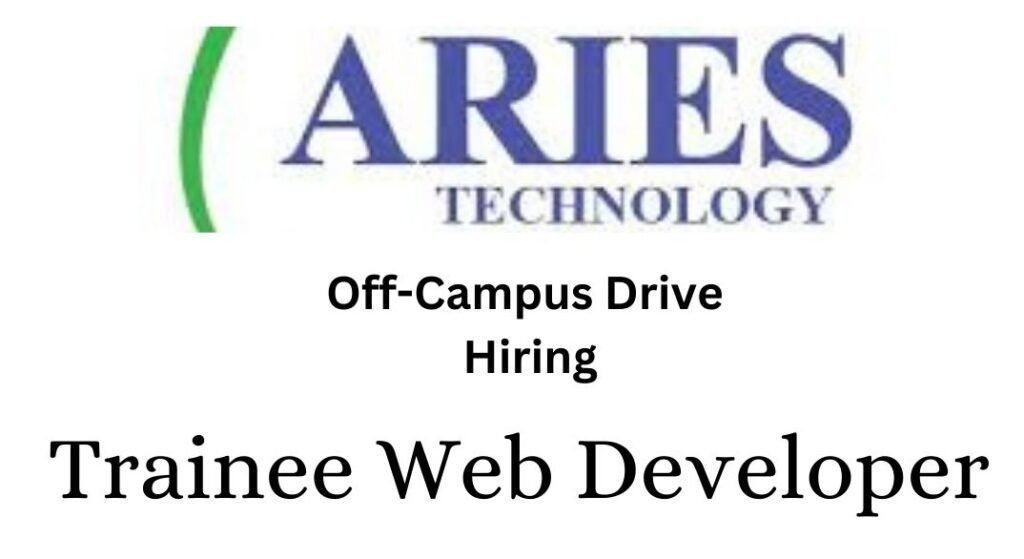 Aeries Technologies Off-campus Drive 2025 hiring Trainee Web Developer| Batchelor's/Master's ...