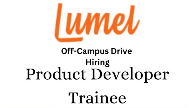 Lumel Off-campus Drive 2025 hiring Product Developer Trainee | BE/B-Tech/Batchelor's Degree ...