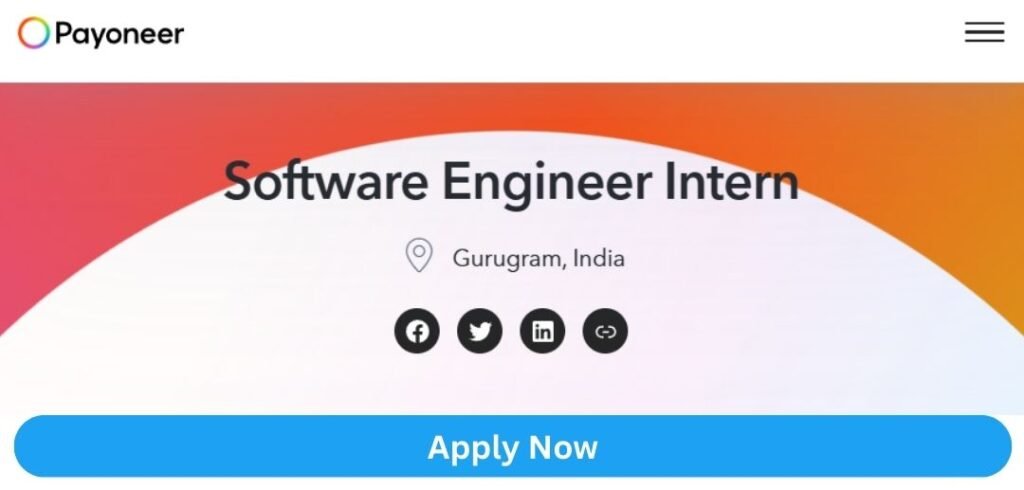 Payoneer Off-campus Drive 2025 hiring Software Engineer Intern ...