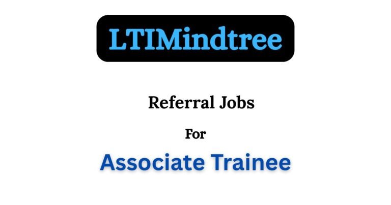 LTIMindtree Referral 2025 hiring Associate Trainee | BCA/BCS/BSC ...