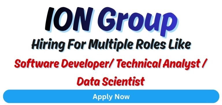 ION Group Off-campus Drive 2025 hiring Software Developer / Technical ...