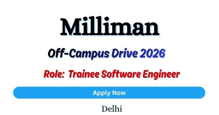 Milliman Off-campus Drive 2026 hiring Trainee Software Engineer | BE/B ...